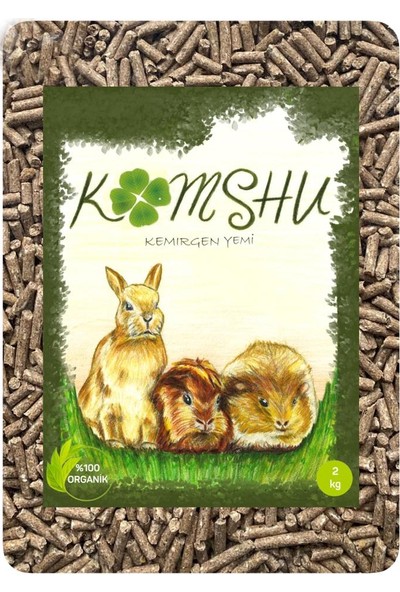 Komshu Tavşan Kemirgen Pelet (Kuzu Büyütme) Yemi 2kg Komshu Tavşan Kemirgen Pelet (Kuzu Büyütme) Yemi 2kg