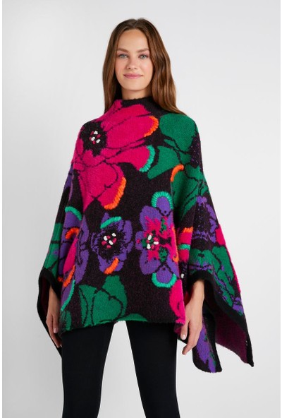 Join Us El Işi Kontrast Çiçekli Panço