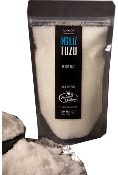 Baharat Dükkanı Ingiliz Tuzu (Epsom Tuzu) 250 gr Baharat Dükkanı Ingiliz Tuzu (Epsom Tuzu) 250 gr
