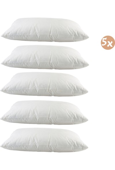 Viselia Yastık Boncuk Elyaf 5 Adet Antibakteriyel Dolgu Extra Yumuşak Uyku Yastığı Pamuklu 800 gr. Viselia Yastık Boncuk Elyaf 5 Adet Antibakteriyel Dolgu Extra Yumuşak Uyku Yastığı Pamuklu 800 gr.