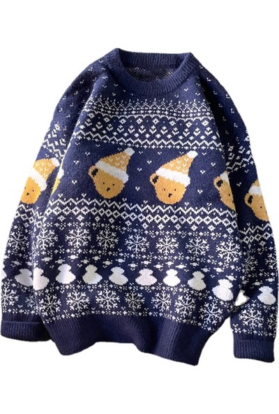 Chance Petcastle Yılbaşı Kazağı Kadın Kazak Örme Kazak-Mavi (Yurt Dışından) Chance Petcastle Yılbaşı Kazağı Kadın Kazak Örme Kazak-Mavi (Yurt Dışından)