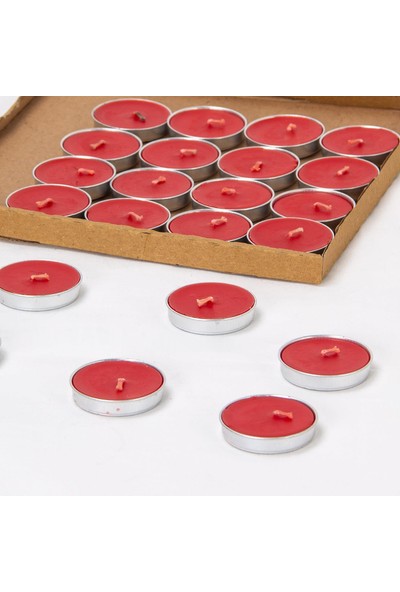 Homedius Mum Tealight 25'li Kırmızı Homedius Mum Tealight 25'li Kırmızı