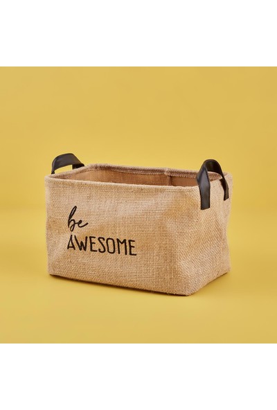 Bella Maison Be Awesome Jüt Dikdörtgen Sepet Naturel (30X21X18 Cm) Bella Maison Be Awesome Jüt Dikdörtgen Sepet Naturel (30X21X18 Cm)