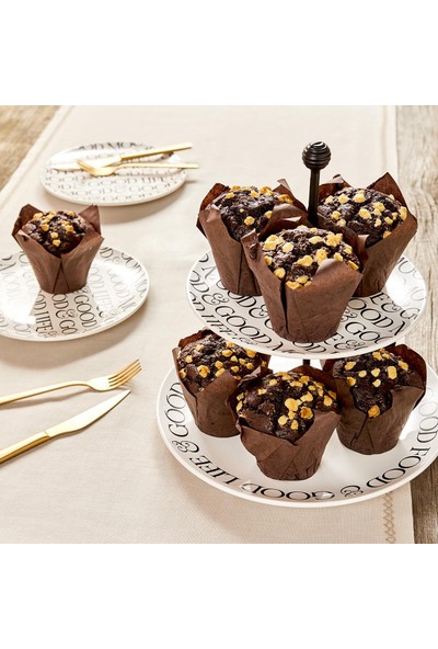 Bella Maison Motto 2 Katlı Kurabiyelik Beyaz (27X27 Cm) Bella Maison Motto 2 Katlı Kurabiyelik Beyaz (27X27 Cm)