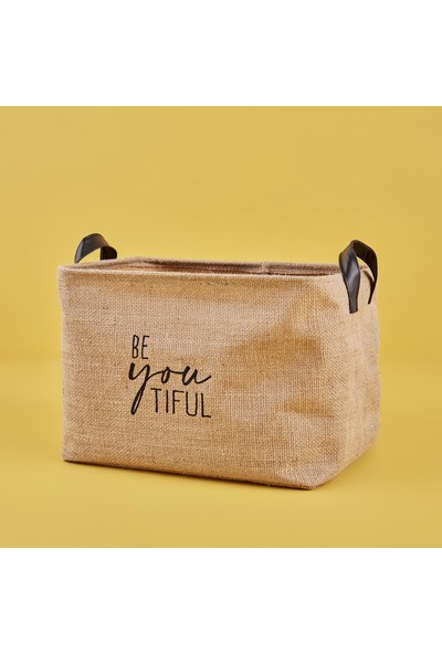 Bella Maison Be Youtiful Jüt Dikdörtgen Sepet Naturel (37X27X25 Cm)