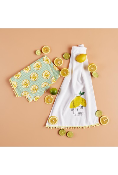 Bella Maison Pamuk Lemon 2′li Mutfak Havlusu Bella Maison Pamuk Lemon 2′li Mutfak Havlusu