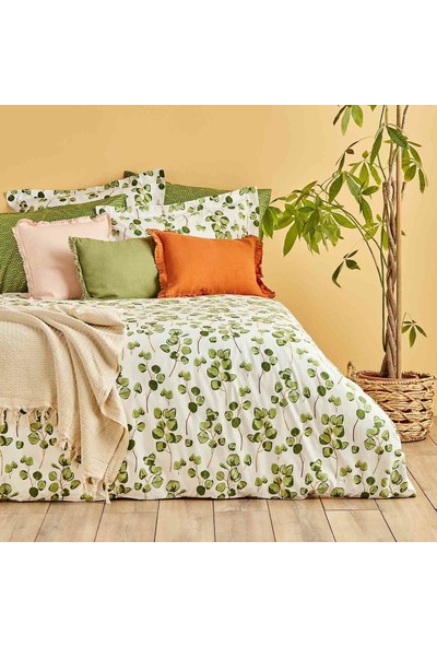 Bella Maison Pamuk Ranforce Ocaliptus Çift Kişilik Nevresim Yeşil 200X220 cm Bella Maison Pamuk Ranforce Ocaliptus Çift Kişilik Nevresim Yeşil 200X220 cm