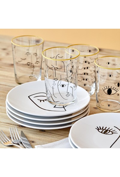 Bella Maison Eyes Meşrubat Bardağı 4'Lü (510 Cc)