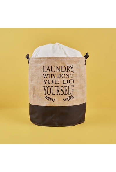 Bella Maison Laundry Why Dont You Do Yourself Su Geçirmez Tabanlı Jüt Çamaşır Sepeti Naturel 36X40 cm Bella Maison Laundry Why Dont You Do Yourself Su Geçirmez Tabanlı Jüt Çamaşır Sepeti Naturel 36X40 cm