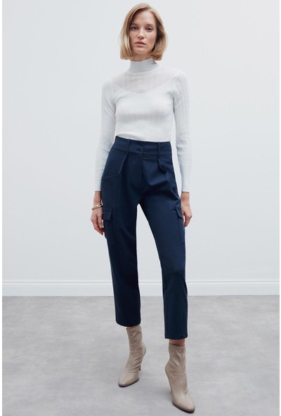 Perspective Aditya Lacivert Kargo Pantolon Perspective Aditya Lacivert Kargo Pantolon