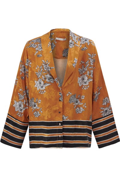 Perspective Melia Rahat Kalıp Erkek Yaka Turuncu Gömlek Perspective Melia Rahat Kalıp Erkek Yaka Turuncu Gömlek