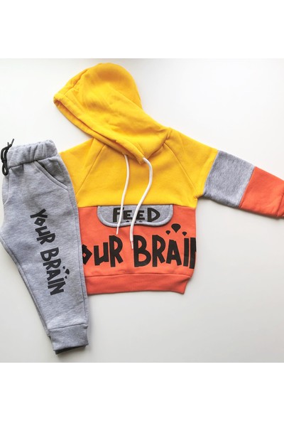 Babyron Erkek Çocuk Üç Iplik Kapüşonlu Eşofman Takımı