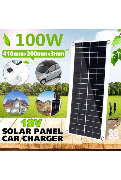 Xyanling 100W Taşınabilir Çift USB Güneş Paneli (Yurt Dışından) Xyanling 100W Taşınabilir Çift USB Güneş Paneli (Yurt Dışından)