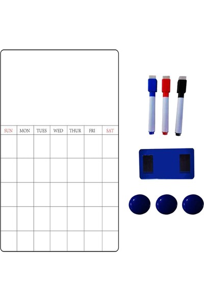 F Fityle Mutfak Kuru Temizlenmiş Buzdolabı Beyaz Tahta Planlayıcısı Set - Stil 1 (Yurt Dışından) F Fityle Mutfak Kuru Temizlenmiş Buzdolabı Beyaz Tahta Planlayıcısı Set - Stil 1 (Yurt Dışından)
