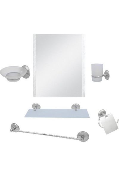 Fnd Home 6'lı Kutulu Ayna Seti Uzun Havluluklu