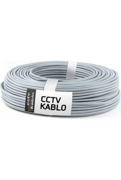 Eyfel 1+2 2X0.22MM Folyolu Lüks 100 Metre Cctv Kablo Eyfel 1+2 2X0.22MM Folyolu Lüks 100 Metre Cctv Kablo