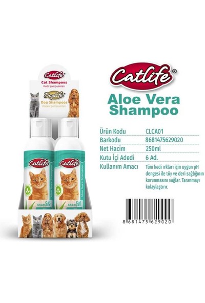 Catlife Aloe Vera Özlü Kedi Şampuanı 250ML