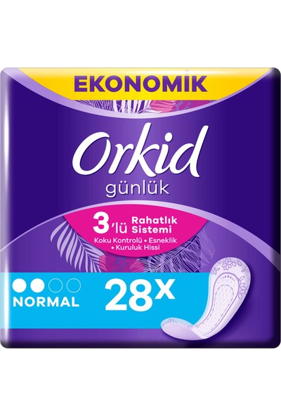 Orkid Günlük Ped Günlük Koruma 28 Adet Ekonomik Paket (Tekli Paketlerde)