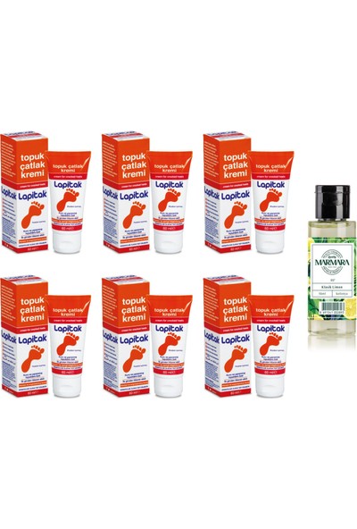 Lapitak Topuk Çatlak Kremi 60 ml (6 Kutu) + Marmara Kolonyası 50 ml Lapitak Topuk Çatlak Kremi 60 ml (6 Kutu) + Marmara Kolonyası 50 ml