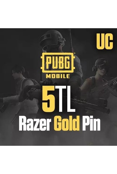Tencent 5 TL Razer Gold Değerinde Pubg Mobile Uc Tencent 5 TL Razer Gold Değerinde Pubg Mobile Uc