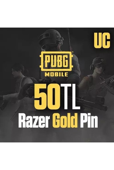 Tencent 50 TL Razer Gold Değerinde Pubg Mobile Uc Tencent 50 TL Razer Gold Değerinde Pubg Mobile Uc