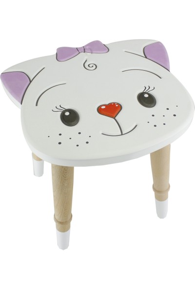 Okutan Hobi ÇG75 Kedi Desenli Çocuk Taburesi