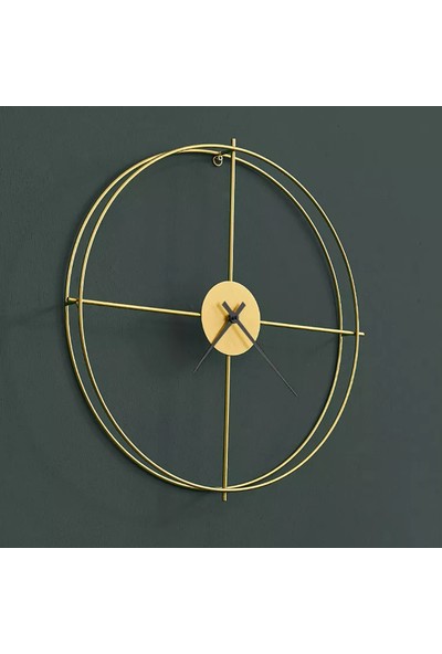 Aga Konsept Ispanyol ve Iskandinav Tarzı Ferforje Metal Gold Minimalist Duvar Saati 90 cm Aga Konsept Ispanyol ve Iskandinav Tarzı Ferforje Metal Gold Minimalist Duvar Saati 90 cm