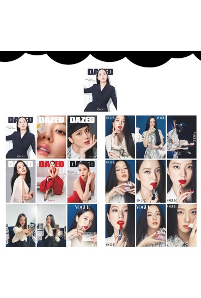 Blackpınk Jisoo '' New Year New Look '' Fotokart Seti