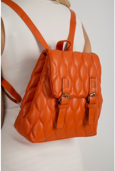 ASKA SHOES Kadın Selegant Kolej Tarzı Yeni Tasarım Desenli Sırt Okul ve Omuz Çantası