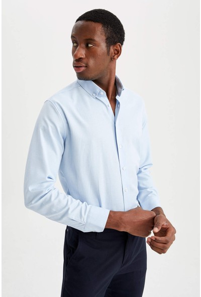 DeFacto Modern Fit Klasik Uzun Kollu Gömlek R4352AZ22SP