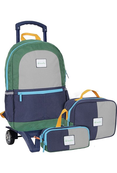 United Colors Of Benetton Benetton Çekçekli Ilkokul Çanta Seti