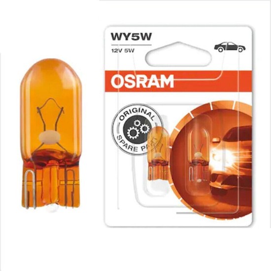 Osram 12V 5W Dipsiz T10 Turuncu Park Ampulü (2 Adet) Fiyatı