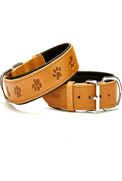 Doggie Pati Desenli Gerçek Deri Büyük Irk Köpek Boyun Tasması Camel 3,5X47-55 cm Doggie Pati Desenli Gerçek Deri Büyük Irk Köpek Boyun Tasması Camel 3,5X47-55 cm