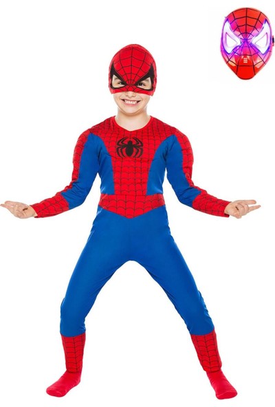 Trend Center Işıklı Maskeli Spiderman Kostümü Örümcek Adam Kostüm Trend Center Işıklı Maskeli Spiderman Kostümü Örümcek Adam Kostüm