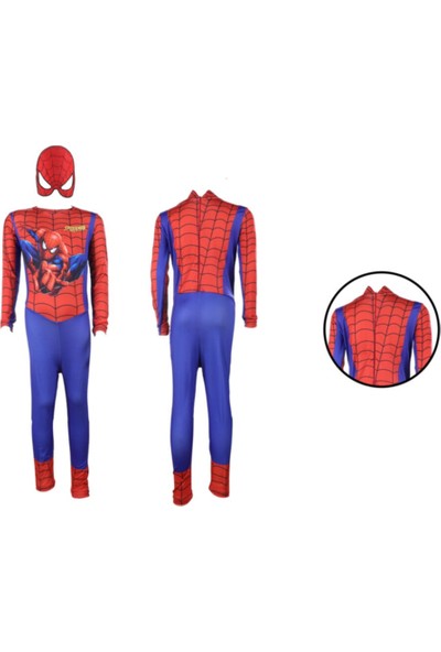 Trend Center Örümcek Adam Kostümü Butik Kassız Çocuk Kıyafeti
