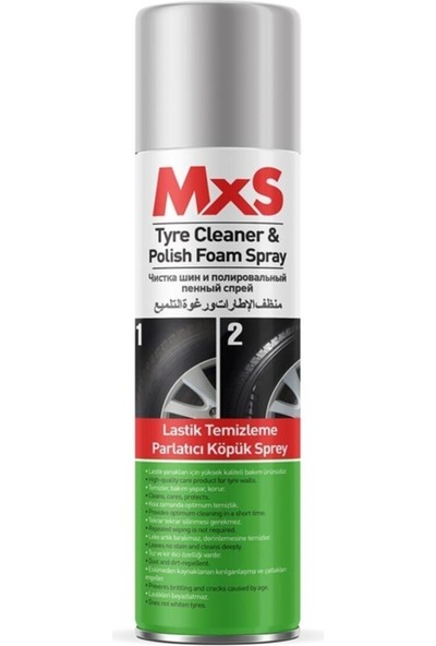 MxS Lastik Temizleme ve Parlatıcı Köpük Sprey 500 ml