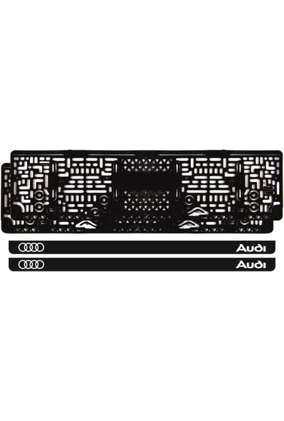 Audi Logolu Uv Takmatik Plakalık Oto Aksesuar Tuning Audi Logolu Uv Takmatik Plakalık Oto Aksesuar Tuning
