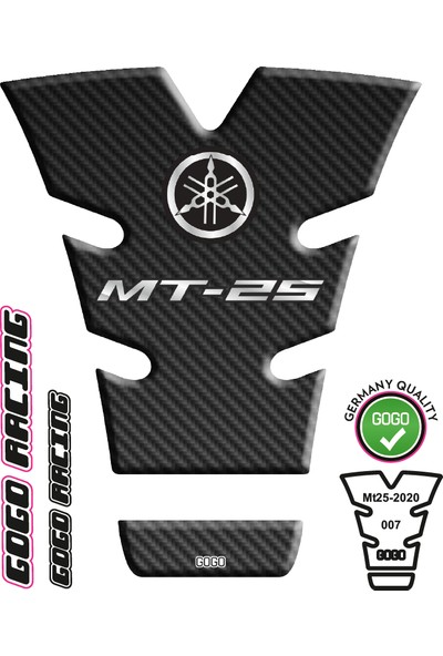 Gogomoto Yamaha MT25 2020-2021 Tank Pad Gogomoto Yamaha MT25 2020-2021 Tank Pad