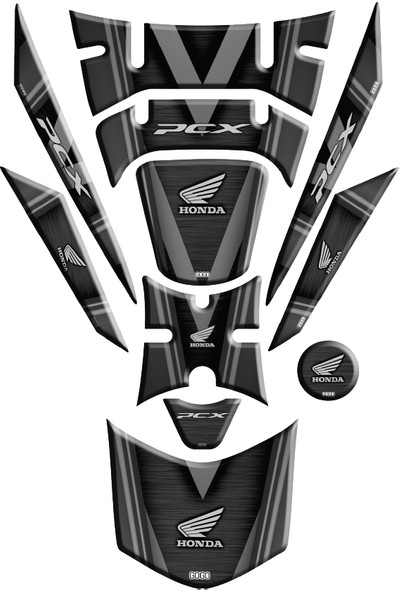 Gogomoto Honda Pcx 2018-2020 Full Tank Pad Set 11 Parça