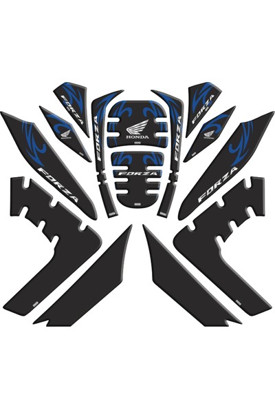 Gogomoto Honda Forza 2021 Tank Pad Set Gogomoto Honda Forza 2021 Tank Pad Set
