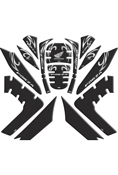 Gogomoto Honda Forza 2021 Tank Pad Set Gogomoto Honda Forza 2021 Tank Pad Set