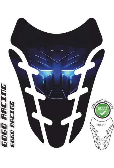 Gogomoto Black Design Universal Tank Pad