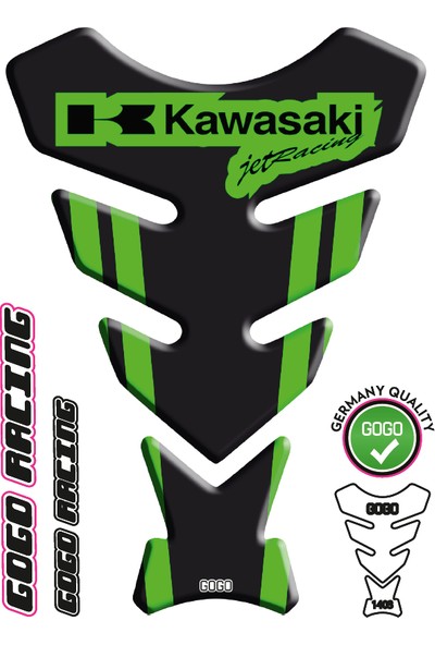 Gogomoto Kawasaki Universal Tank Pad Gogomoto Kawasaki Universal Tank Pad