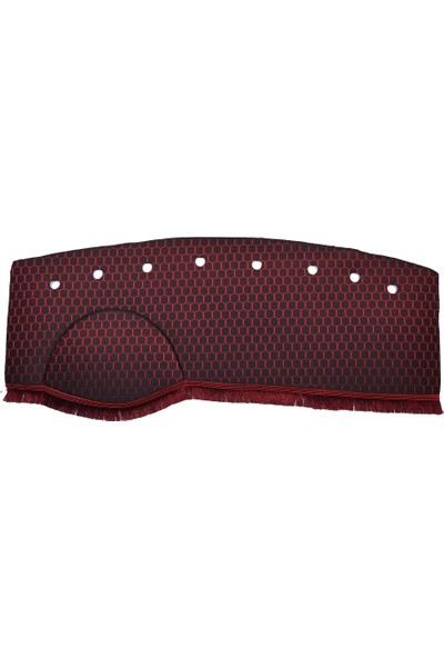 Özdemir Aksesuar Volkswagen Caddy Torpido Üstü Koruyucu Jakar Kumaş Petek Desen Bordo