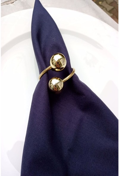 E-Sanat Evi Parlak gold boncuklu 6 adet gold metal halkalı peçete yüzüğü E-Sanat Evi Parlak gold boncuklu 6 adet gold metal halkalı peçete yüzüğü