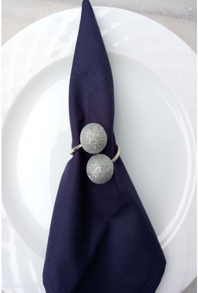 E-Sanat Evi 6'lı gümüş halkalı simli gümüş boncuklu peçete yüzüğü E-Sanat Evi 6'lı gümüş halkalı simli gümüş boncuklu peçete yüzüğü