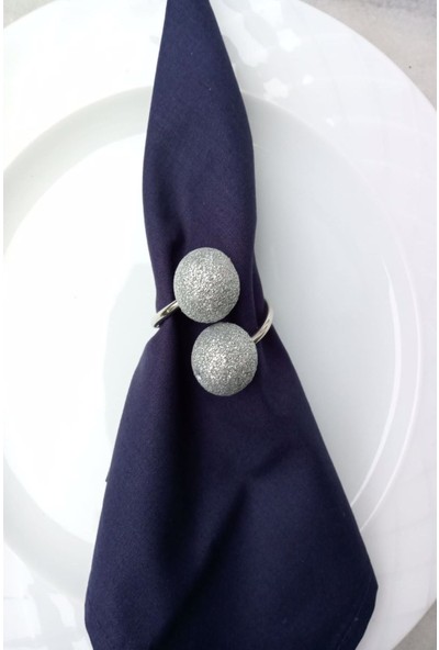 E-Sanat Evi 12'li gümüş halkalı simli gümüş boncuklu peçete yüzüğü E-Sanat Evi 12'li gümüş halkalı simli gümüş boncuklu peçete yüzüğü