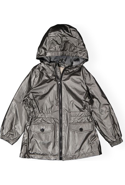 Verscon Kız Çocuk Dış Cepli Yağmurluk