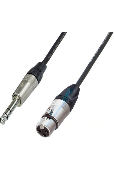 Klotz & Neutrik Xlr Dişi - 1/4'' Trs Stereo Jack Profesyonel Balanslı Kablo Yeşil - 2 Metre Klotz & Neutrik Xlr Dişi - 1/4'' Trs Stereo Jack Profesyonel Balanslı Kablo Yeşil - 2 Metre