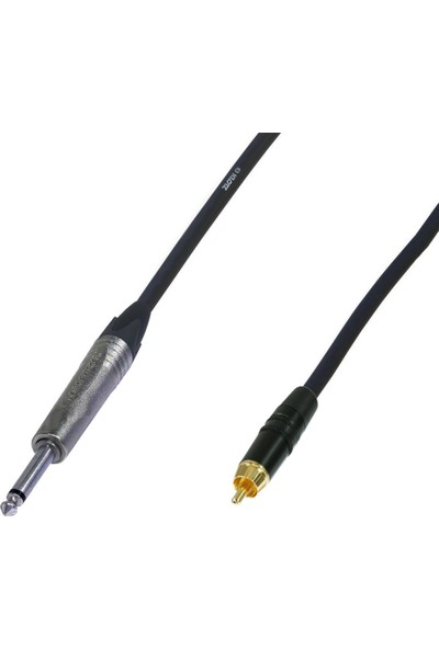 Klotz & Neutrik Rca - Mono Jack Ses Kablosu Siyah - 1 Metre Klotz & Neutrik Rca - Mono Jack Ses Kablosu Siyah - 1 Metre